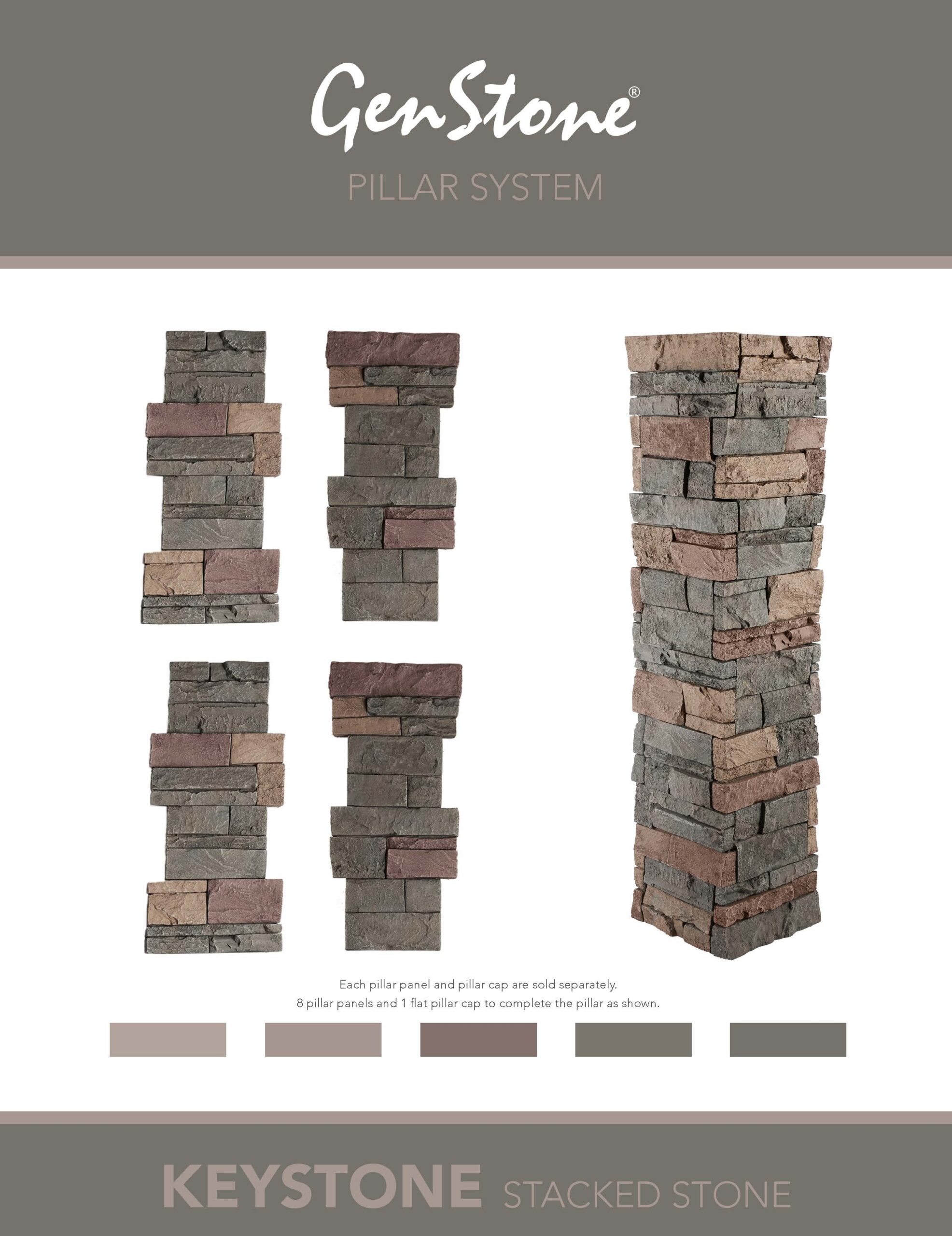 Keystone Faux Stone Pillars | GenStone - USA and Canada