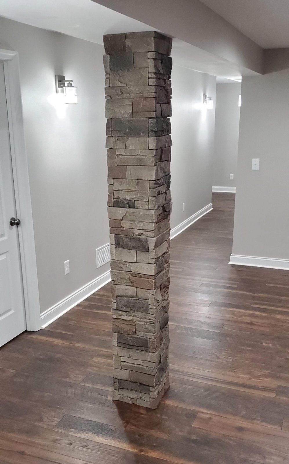Aaron s Faux Stone Pole Wrap DIY Project GenStone