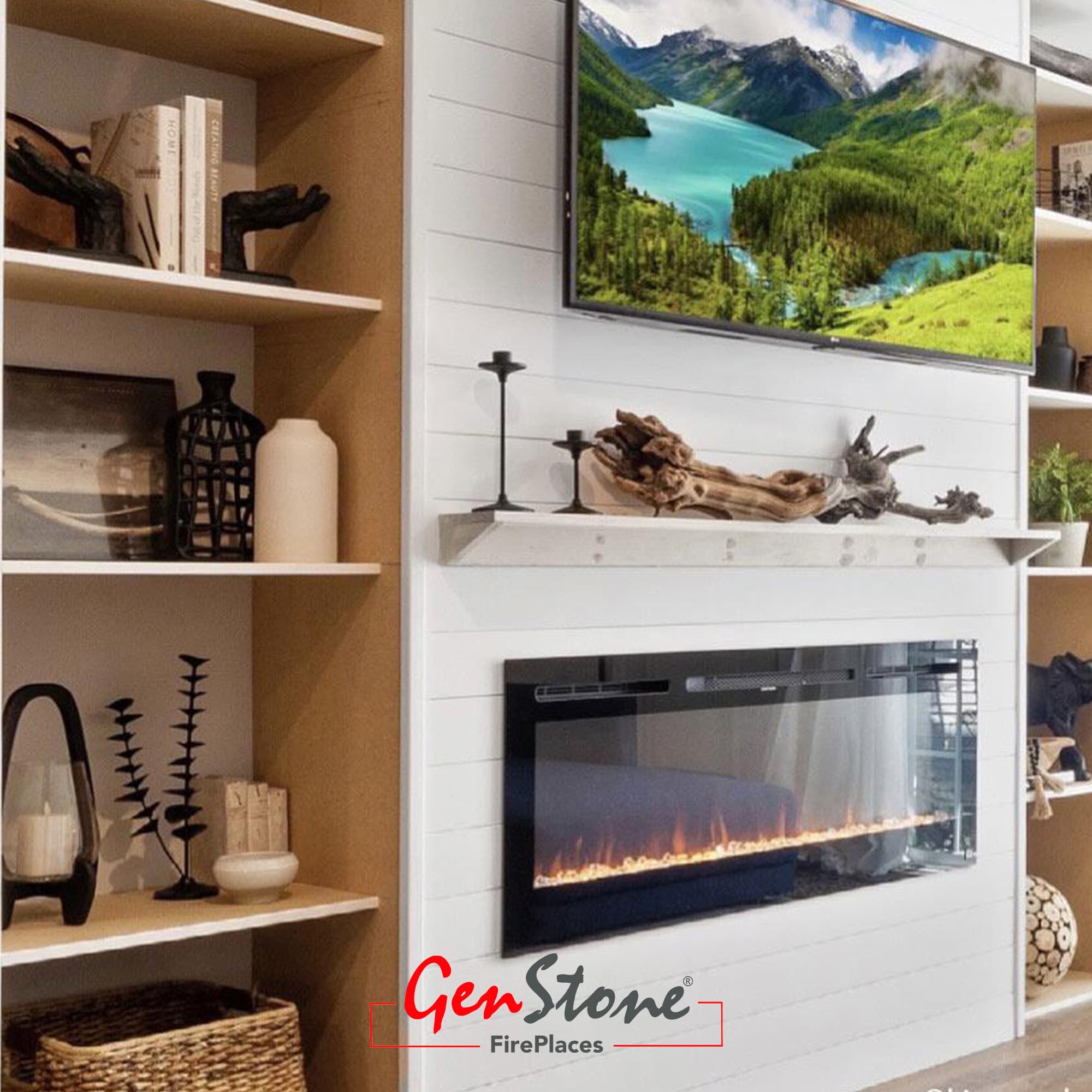 Bradford 50" Electric Fireplace | GenStone