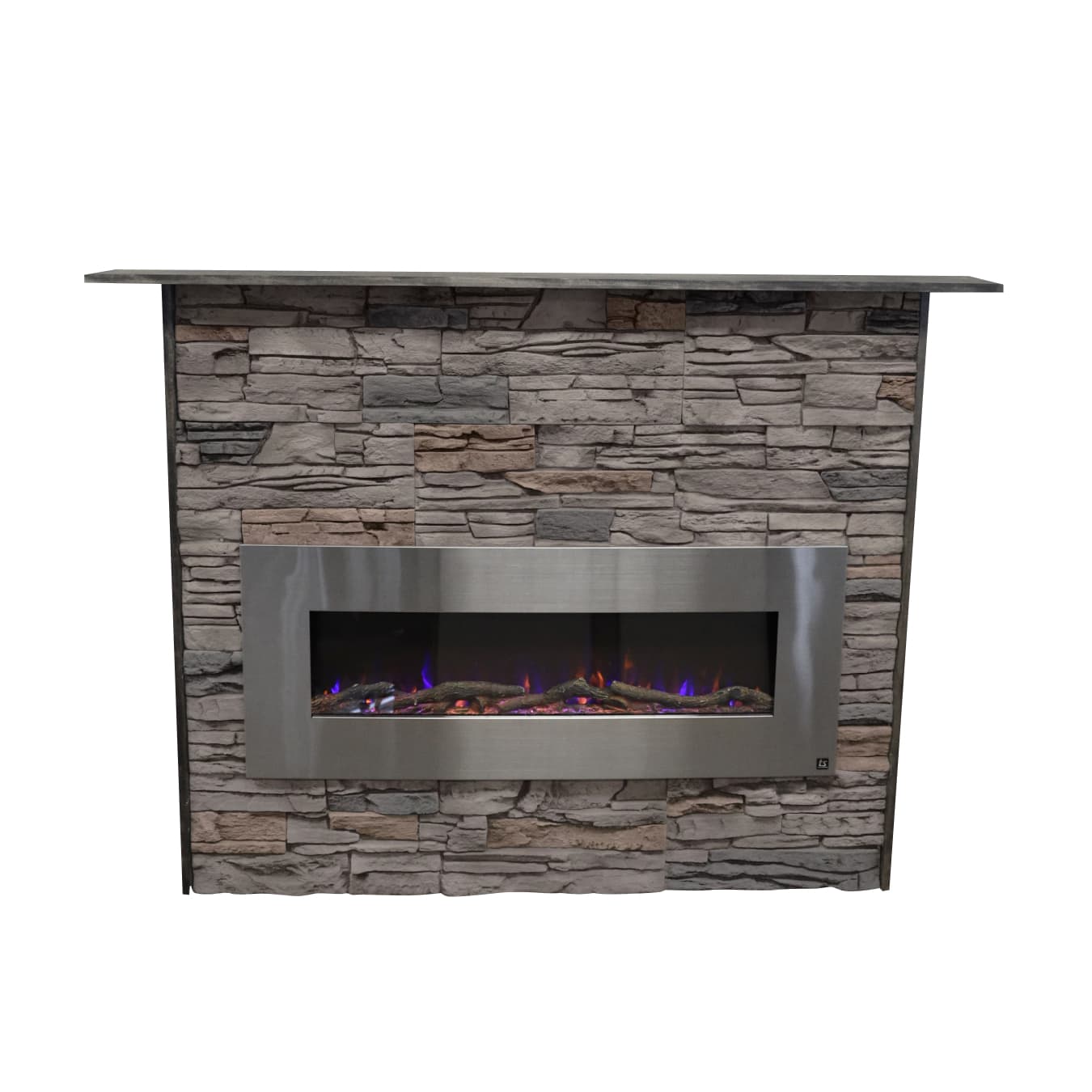 Bradford Fireplace Kit - GenStone + Electric Fireplace | GenStone