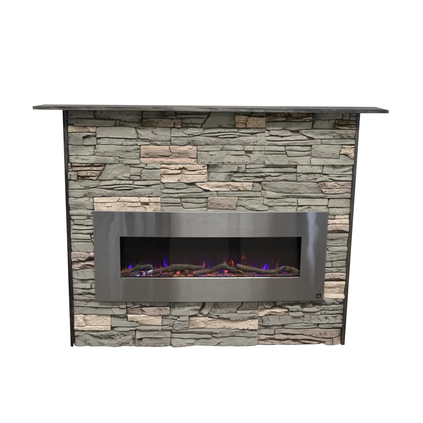 Bradford Fireplace Kit - GenStone + Electric Fireplace | GenStone