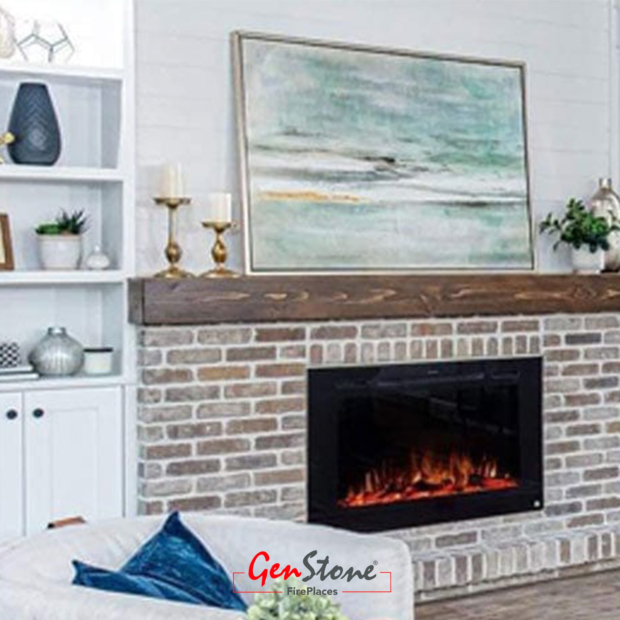 Shaffer 40" Electric Fireplace | GenStone