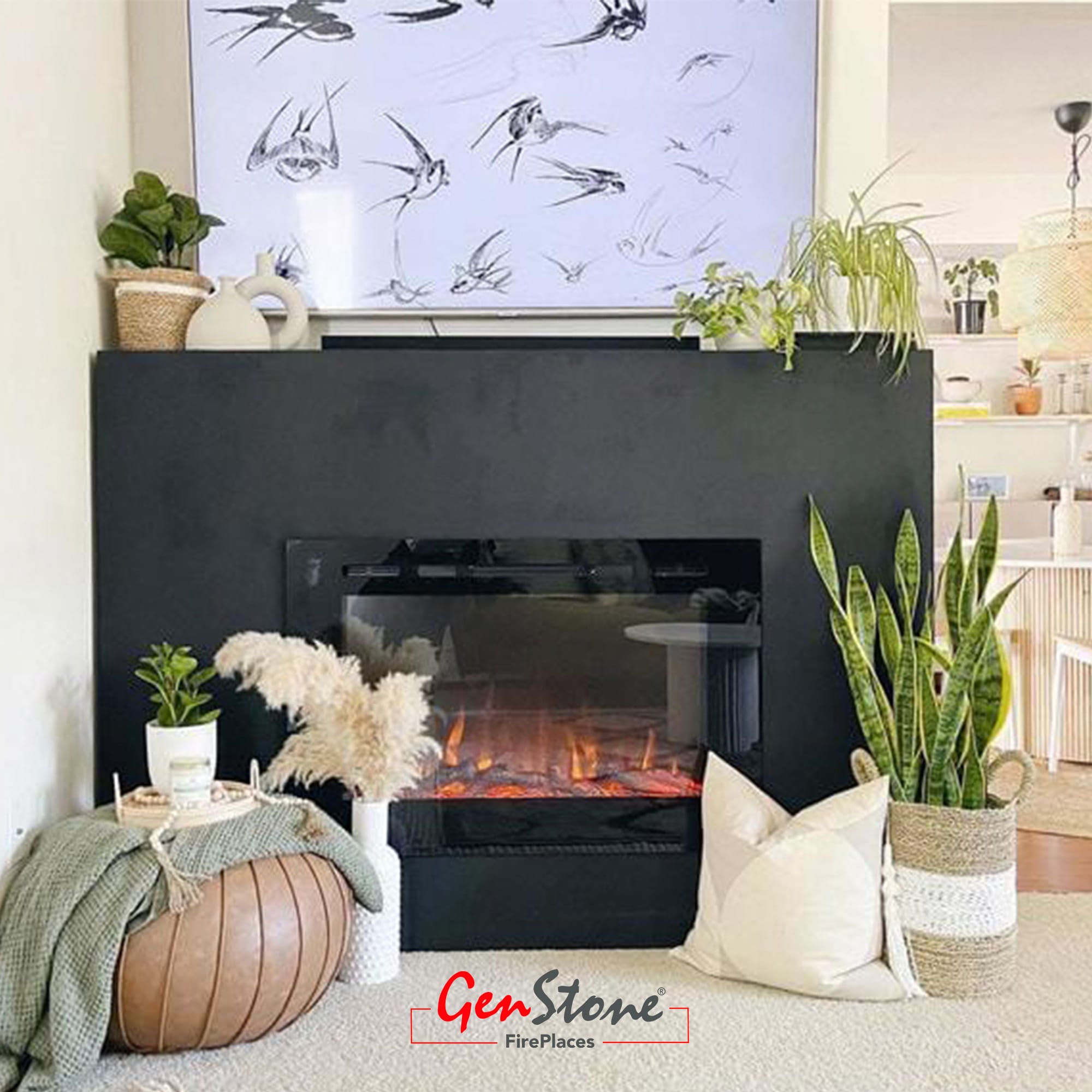 Shaffer 40" Electric Fireplace | GenStone