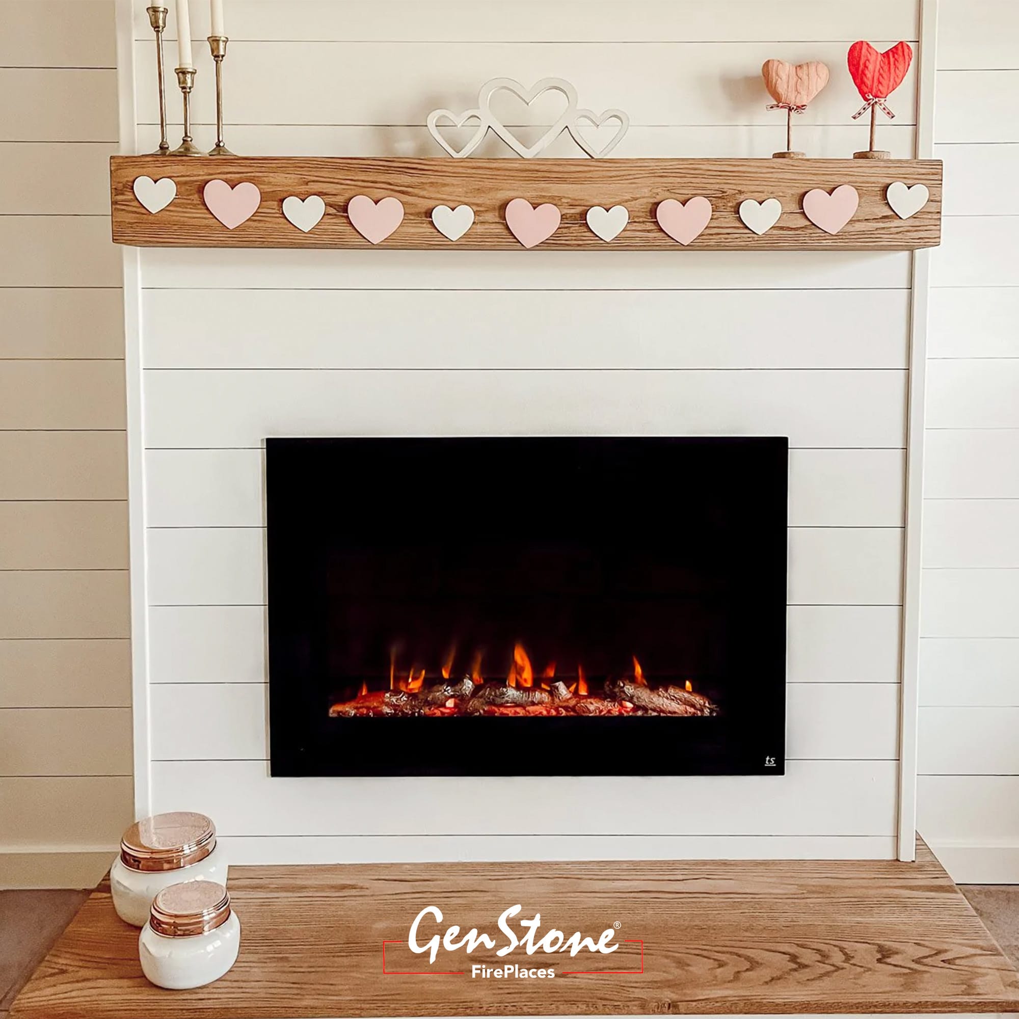 Shaffer 40" Electric Fireplace | GenStone