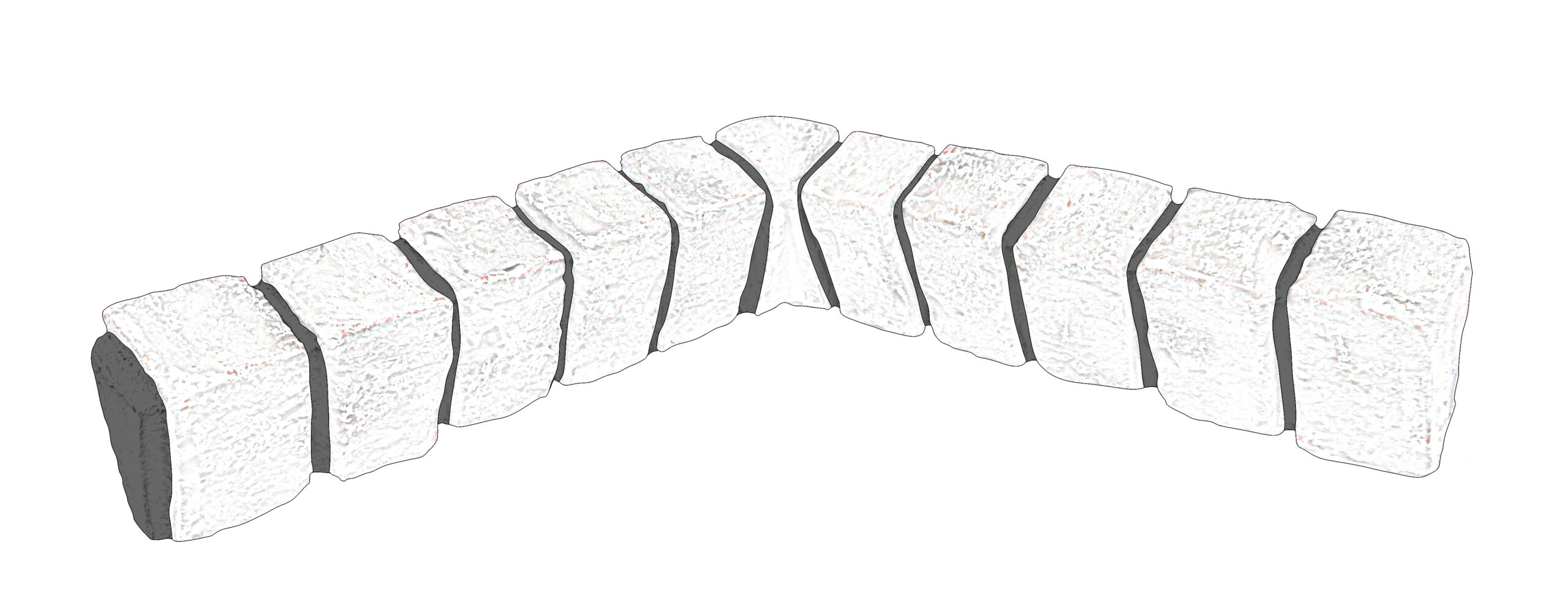 Custom Color Brick Inside Corner Ledger | GenStone