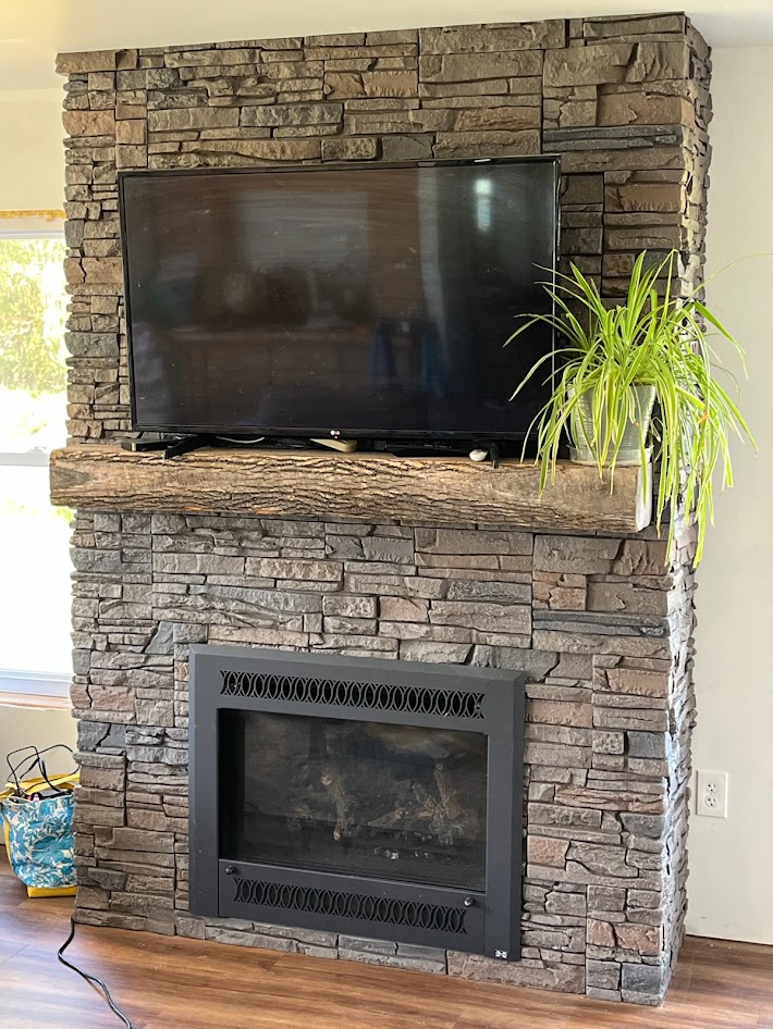 Lee's Faux Stone Fireplace - GenStone