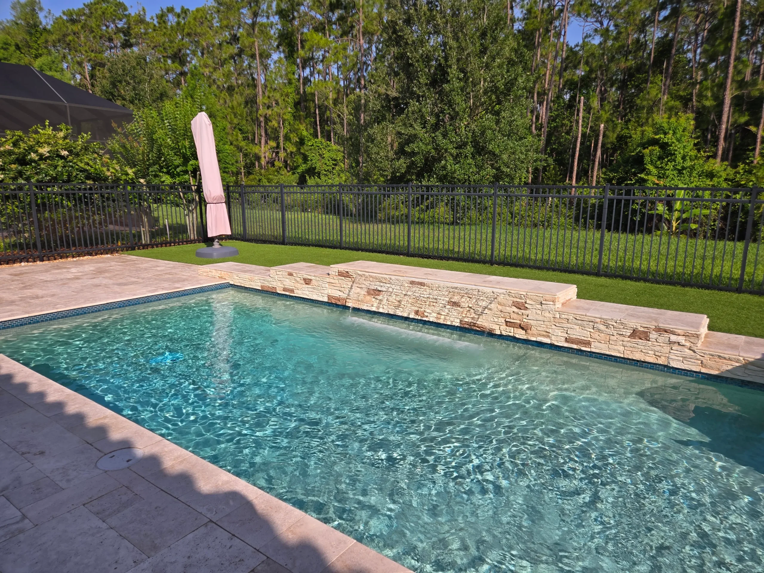 Hany's Faux Stone Around Pool - GenStone